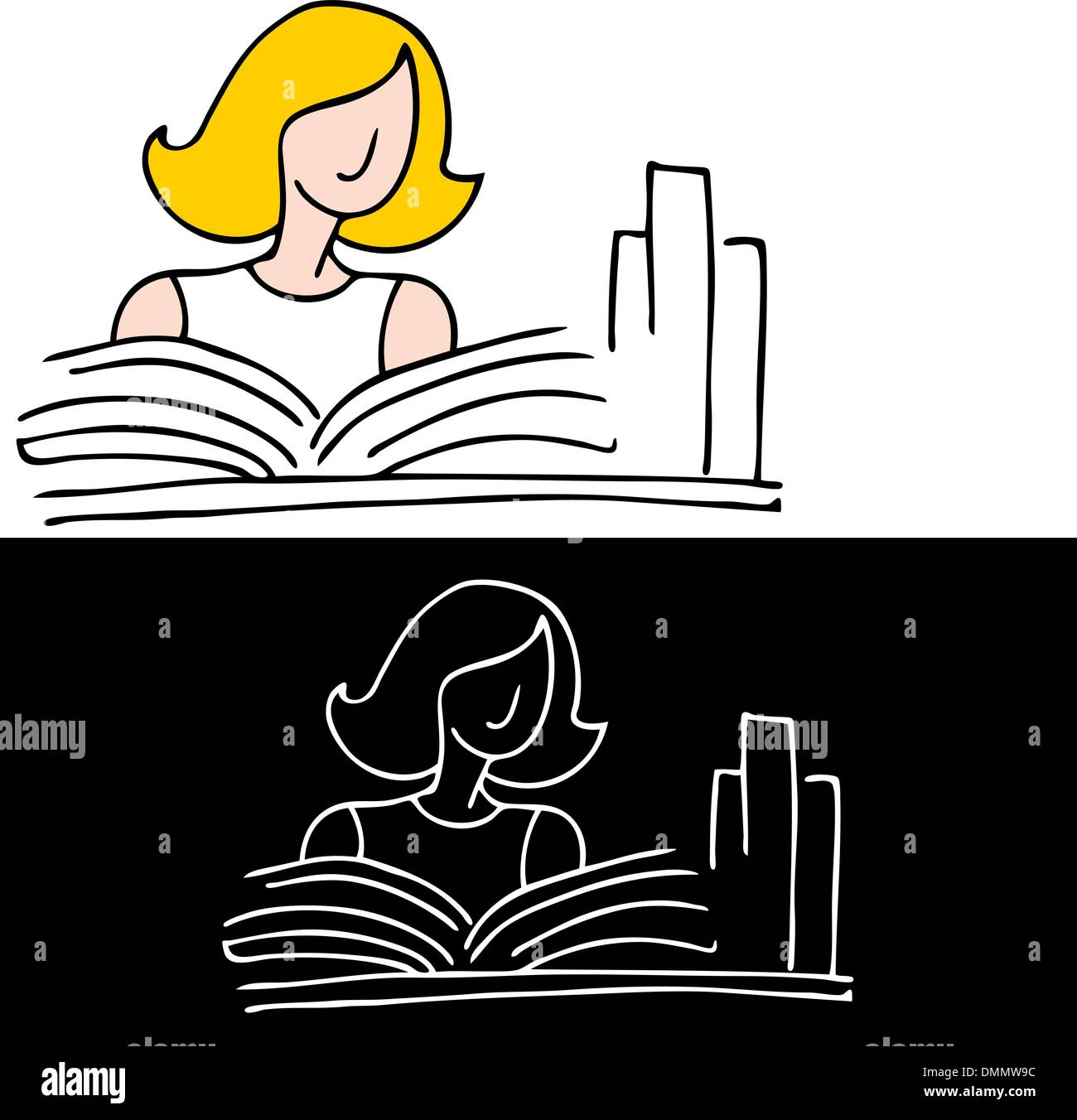 Woman studying clipart hi-res stock photography and images - Alamy