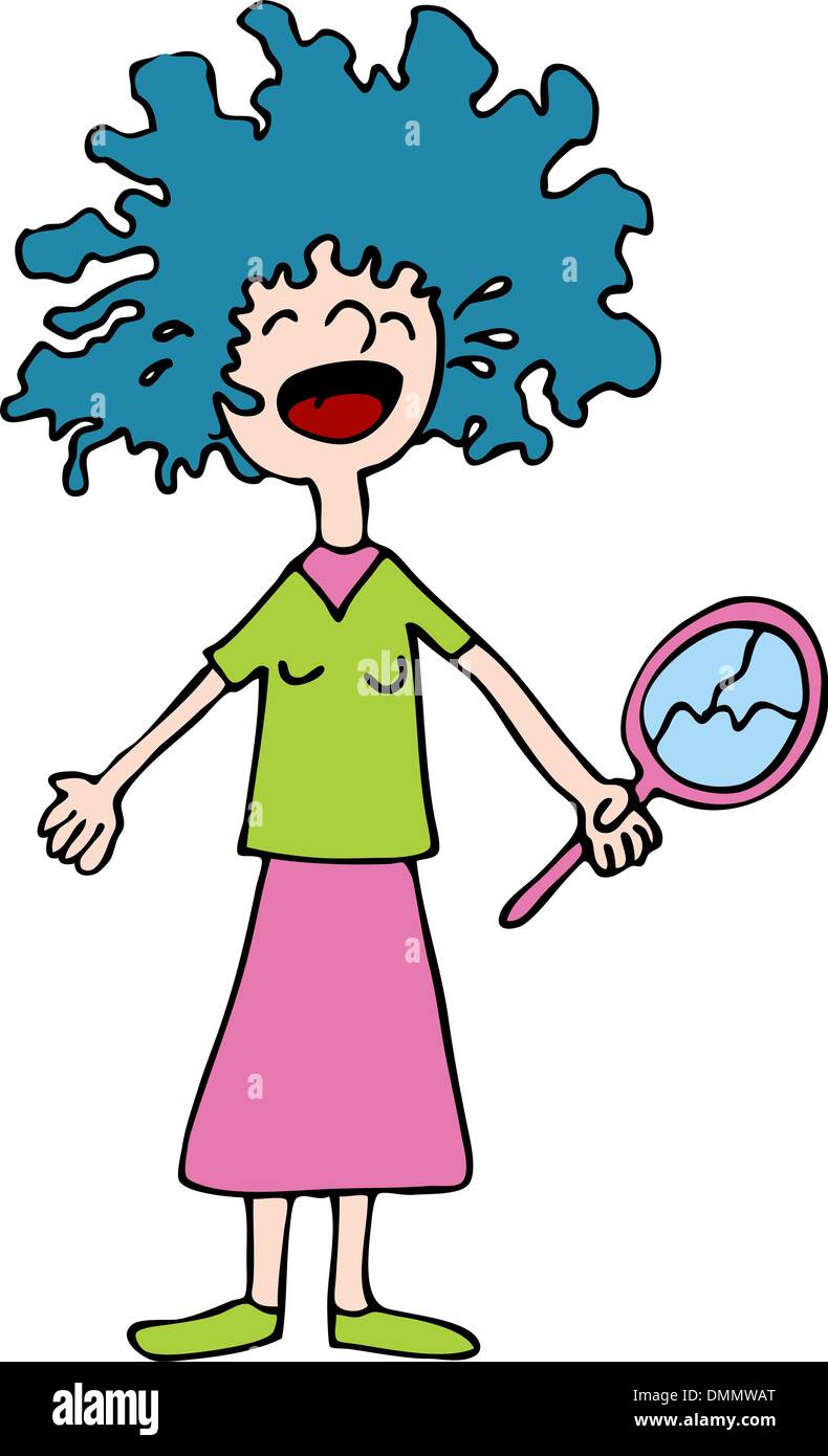 Bad ugly hair hairstyle hairdo hair do Stock Vector Images - Alamy