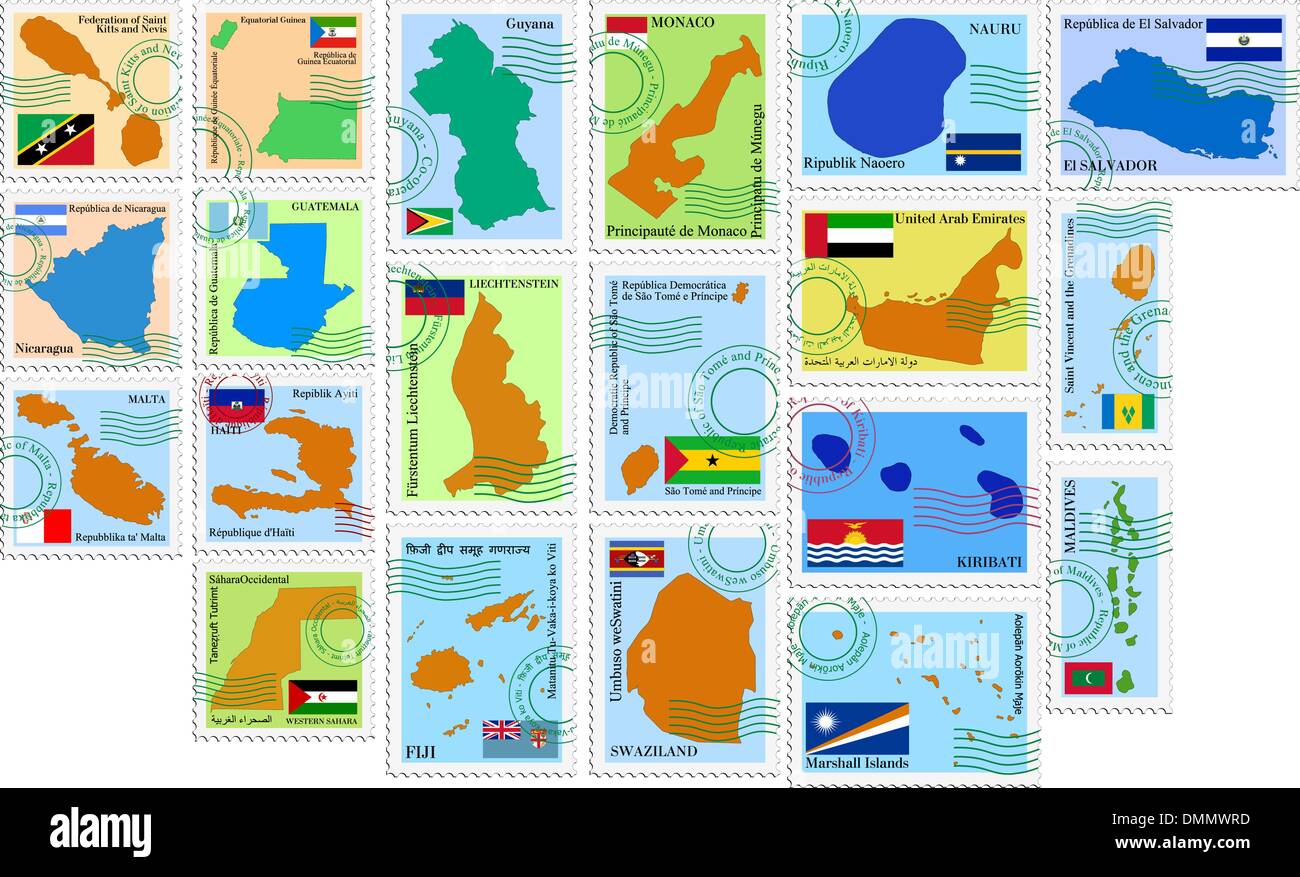 Vector different flag set Stock Vector Images - Alamy