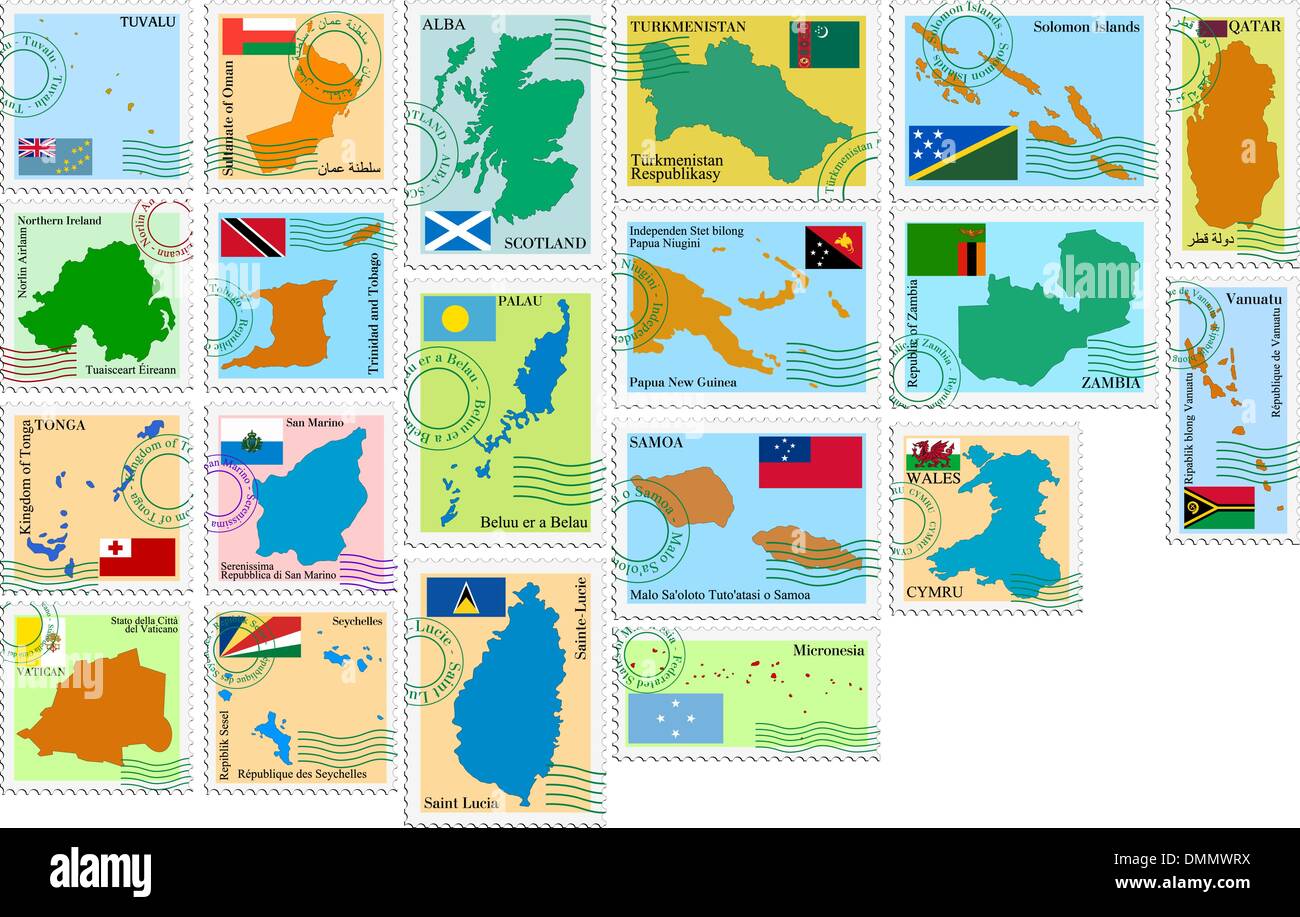 Vector different flag set Stock Vector Images - Alamy