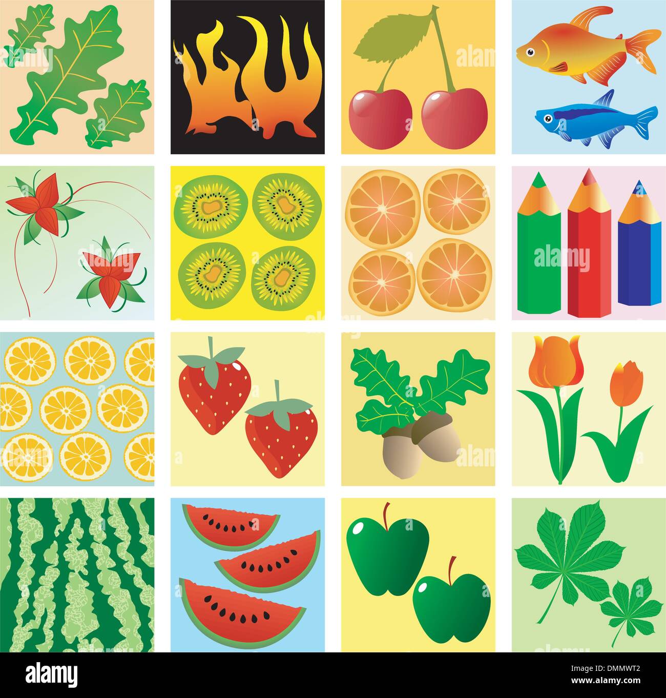 set of the different colored textures Stock Vector Image & Art - Alamy