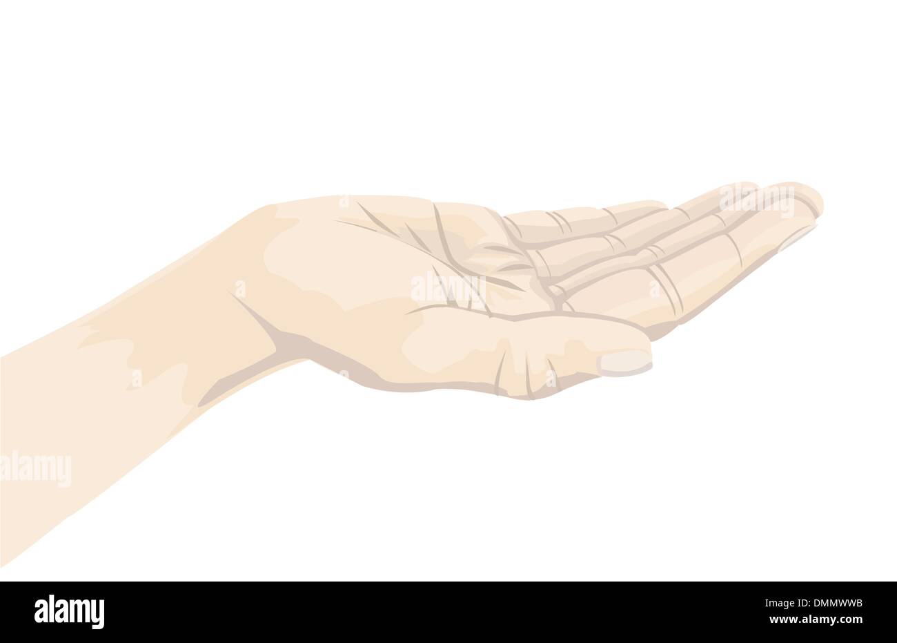Hand holding palm Stock Vector Images - Alamy