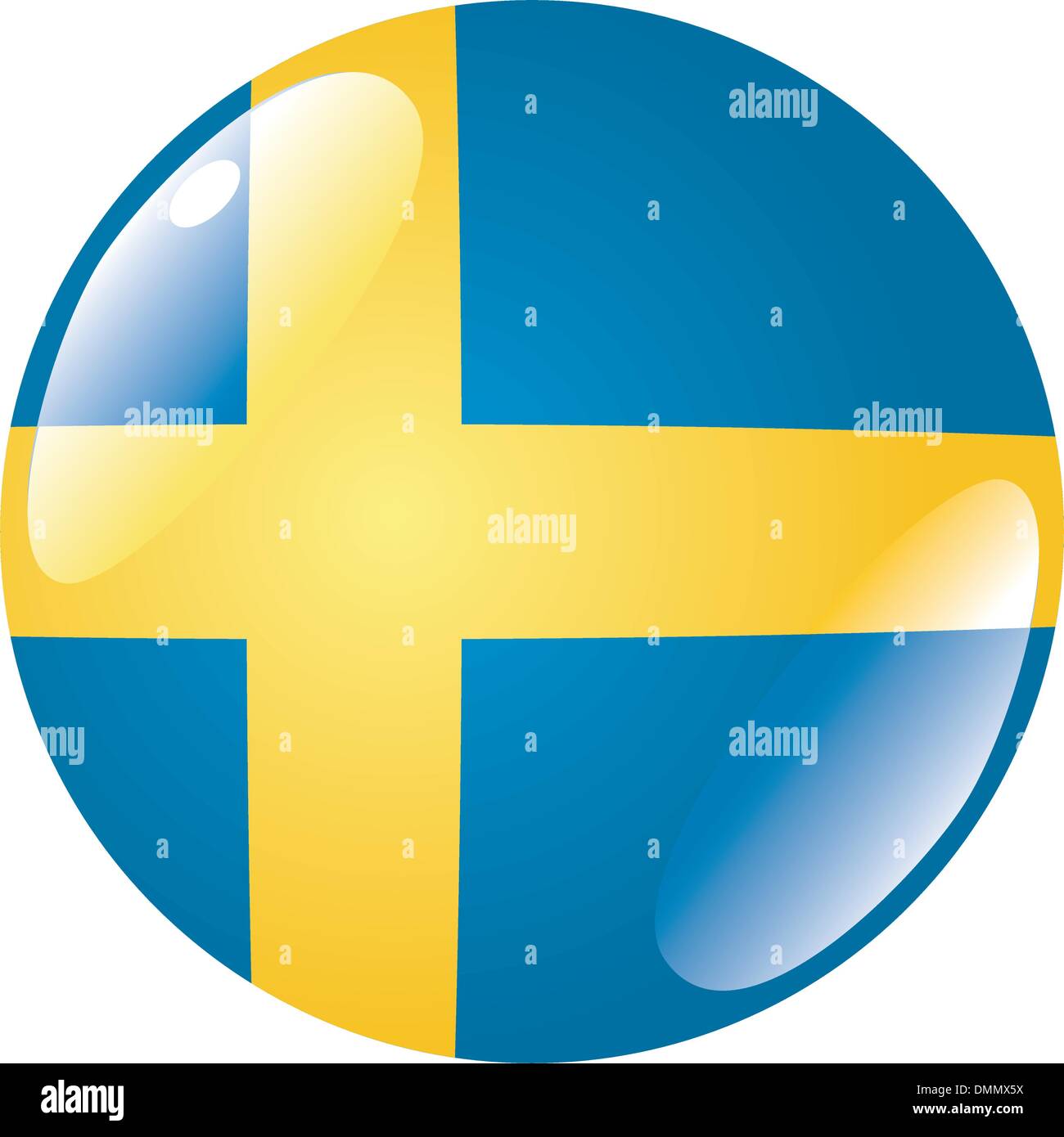 Sweden national flag in Stock Vector Images - Alamy