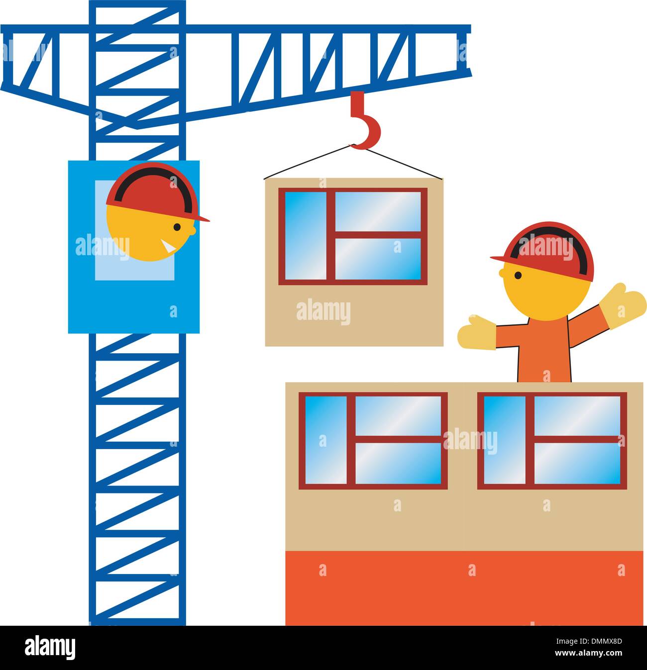 Construction business crane Stock Vector Images - Alamy