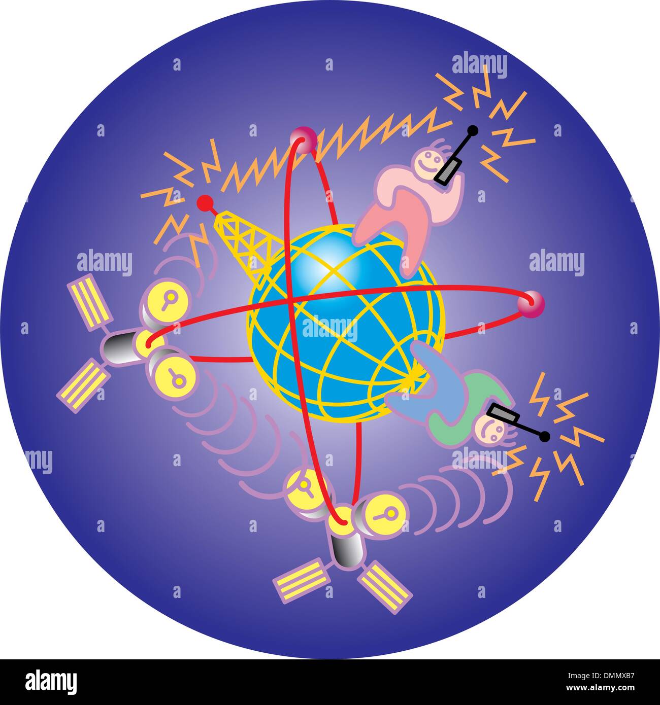 Men on mobile phone Stock Vector Images - Alamy