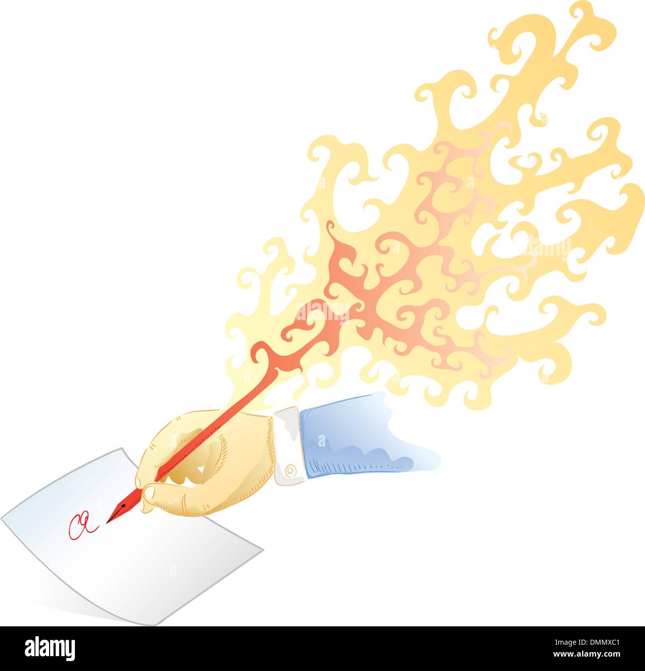 Human writing Stock Vector Images - Alamy