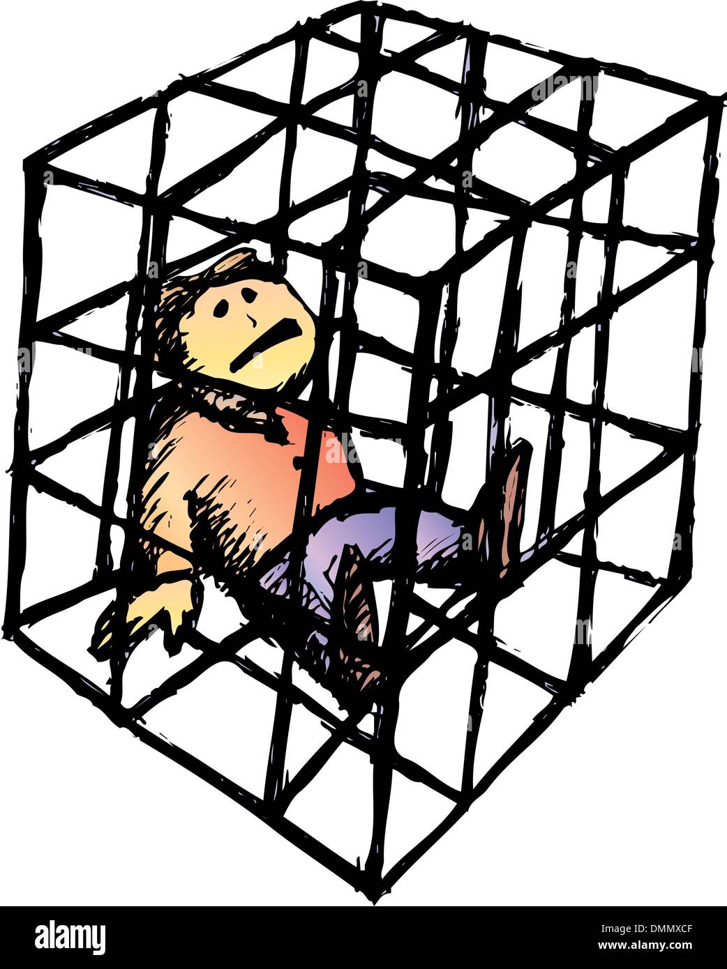 Cage vectors hi-res stock photography and images - Alamy