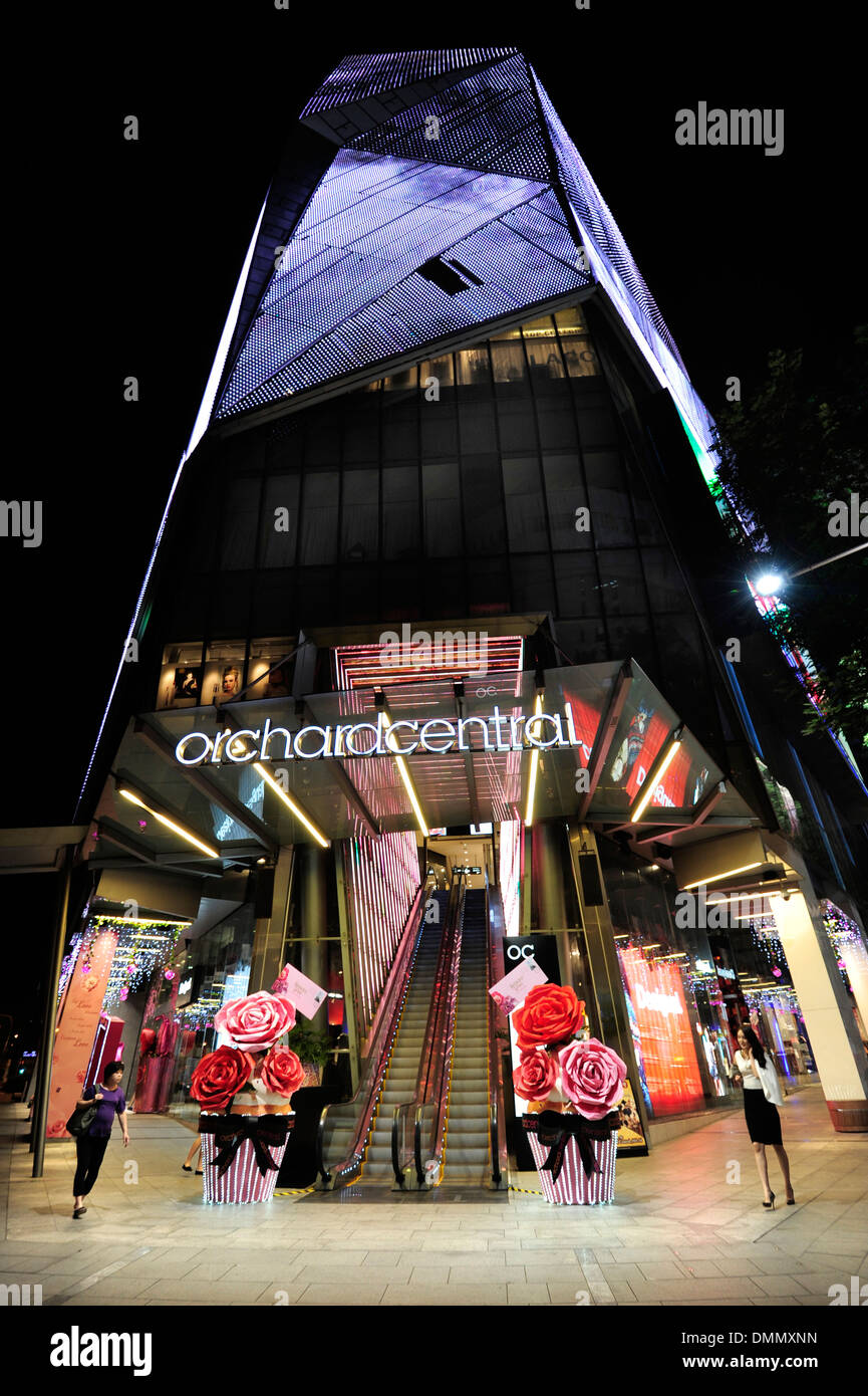 Asia, Singapore, Singapore, Orchard Road, Orchard Central shopping and ...
