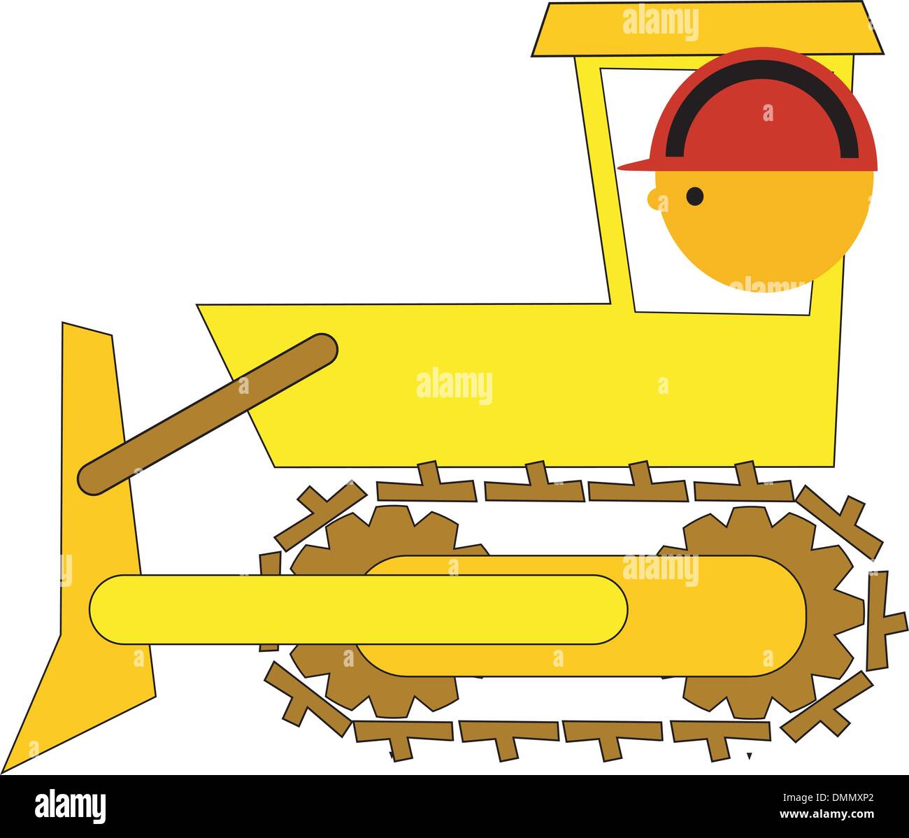 Construction business bulldozer Stock Vector Images - Alamy