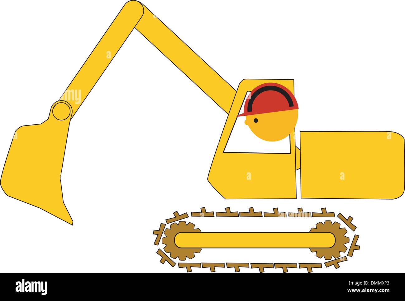 Illustration of shovel man Stock Vector Image & Art - Alamy