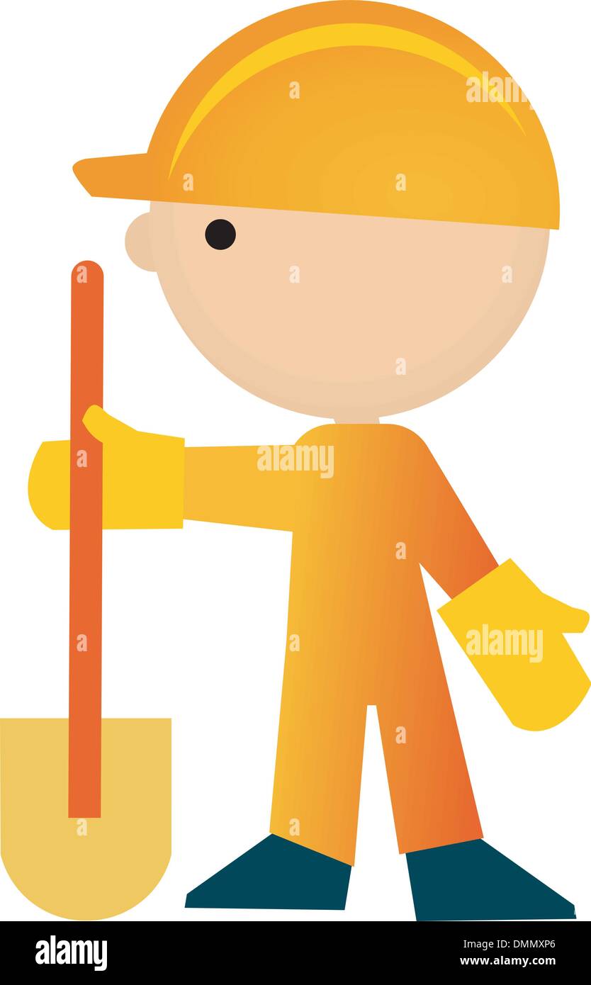 Digger vector vectors hi-res stock photography and images - Alamy
