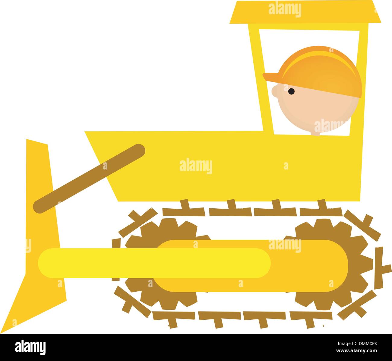 Construction business bulldozer Stock Vector Images - Alamy