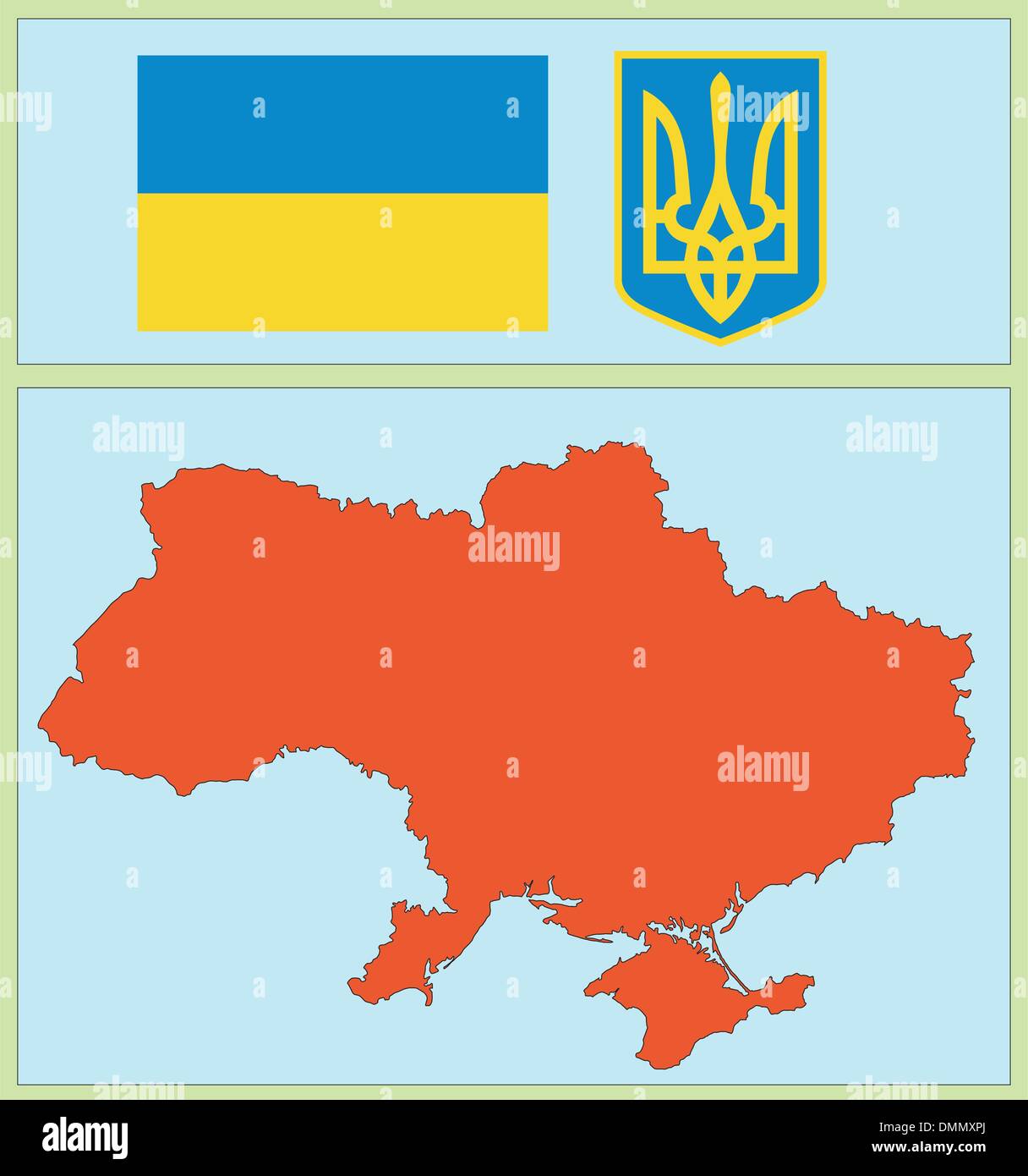 Ukraine map political Stock Vector Images - Alamy