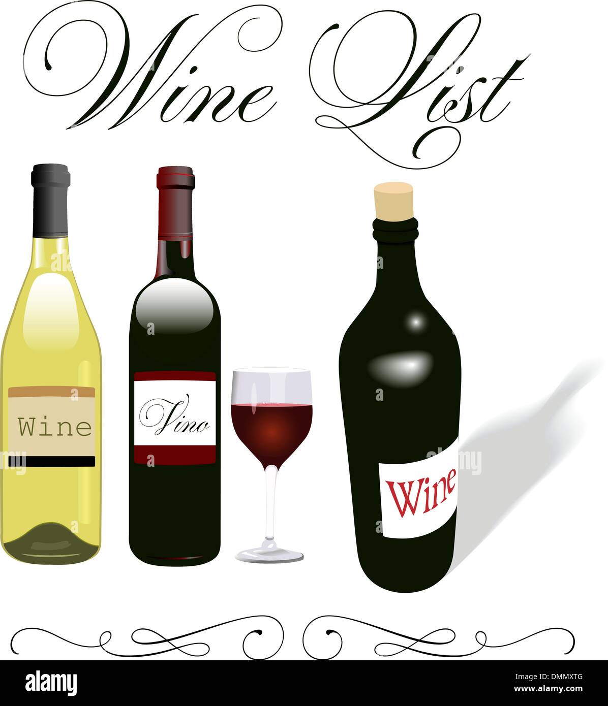 White glass bottles Stock Vector Images - Alamy