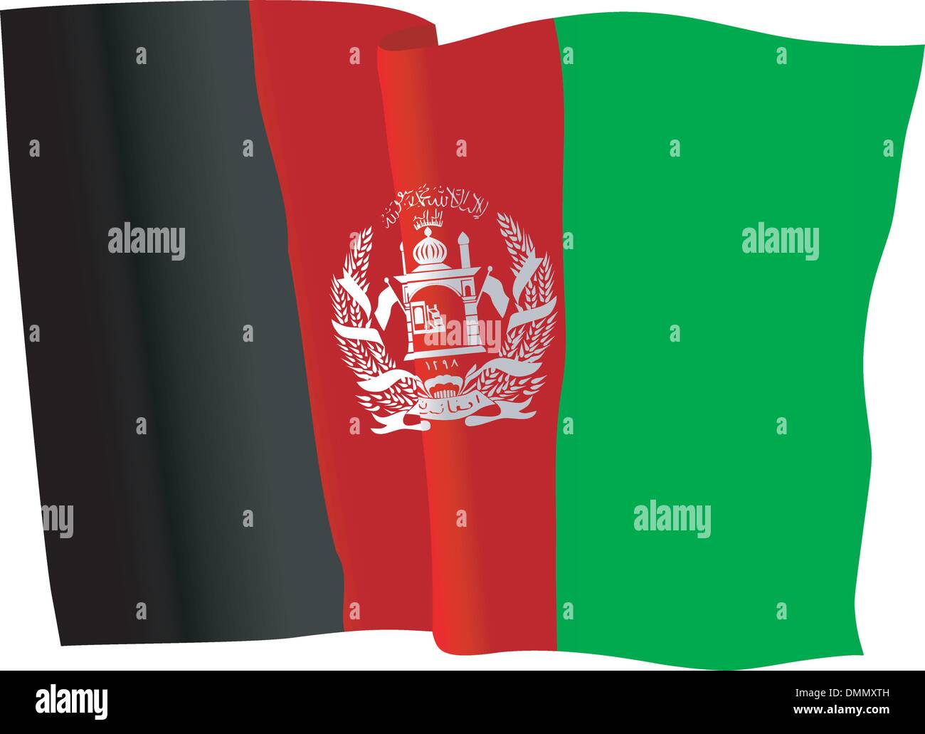 flag of Afghanistan Stock Vector Image & Art - Alamy