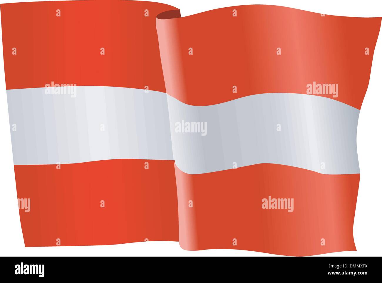 Illustration waving austria flag Stock Vector Images - Alamy