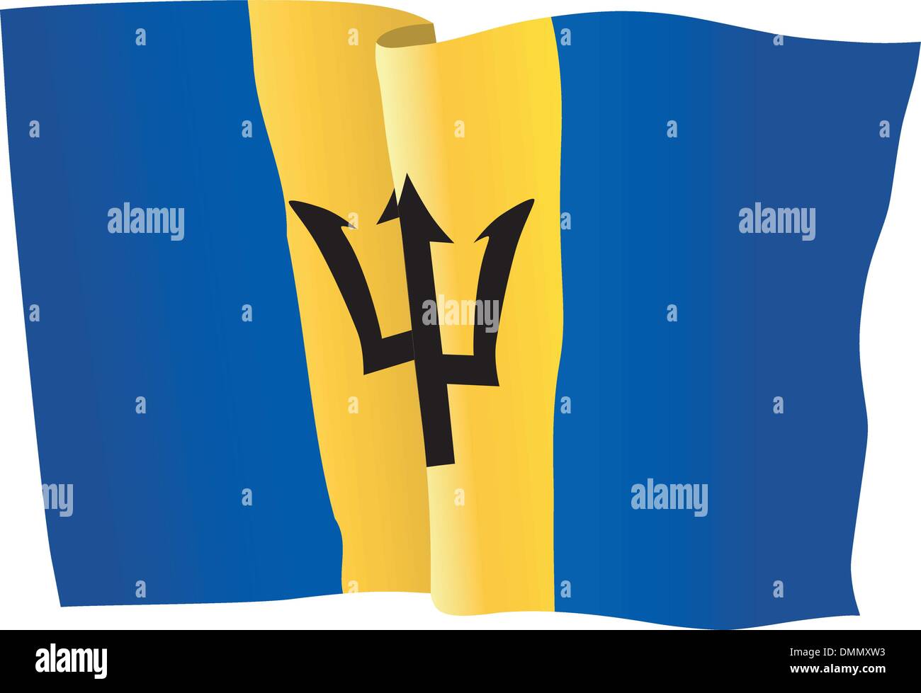 flag of Barbados Stock Vector Image & Art - Alamy