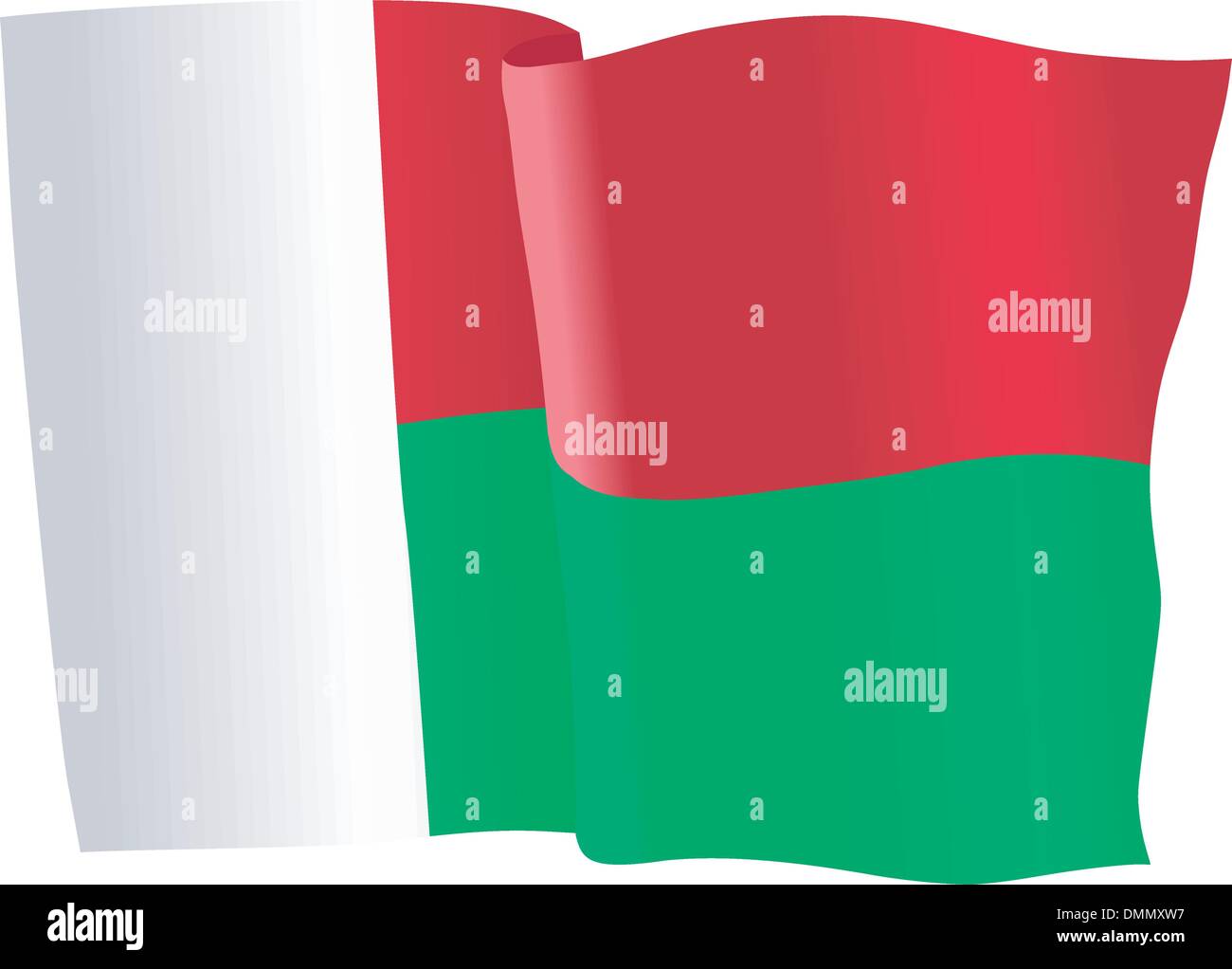 flag of Madagascar Stock Vector Image & Art - Alamy