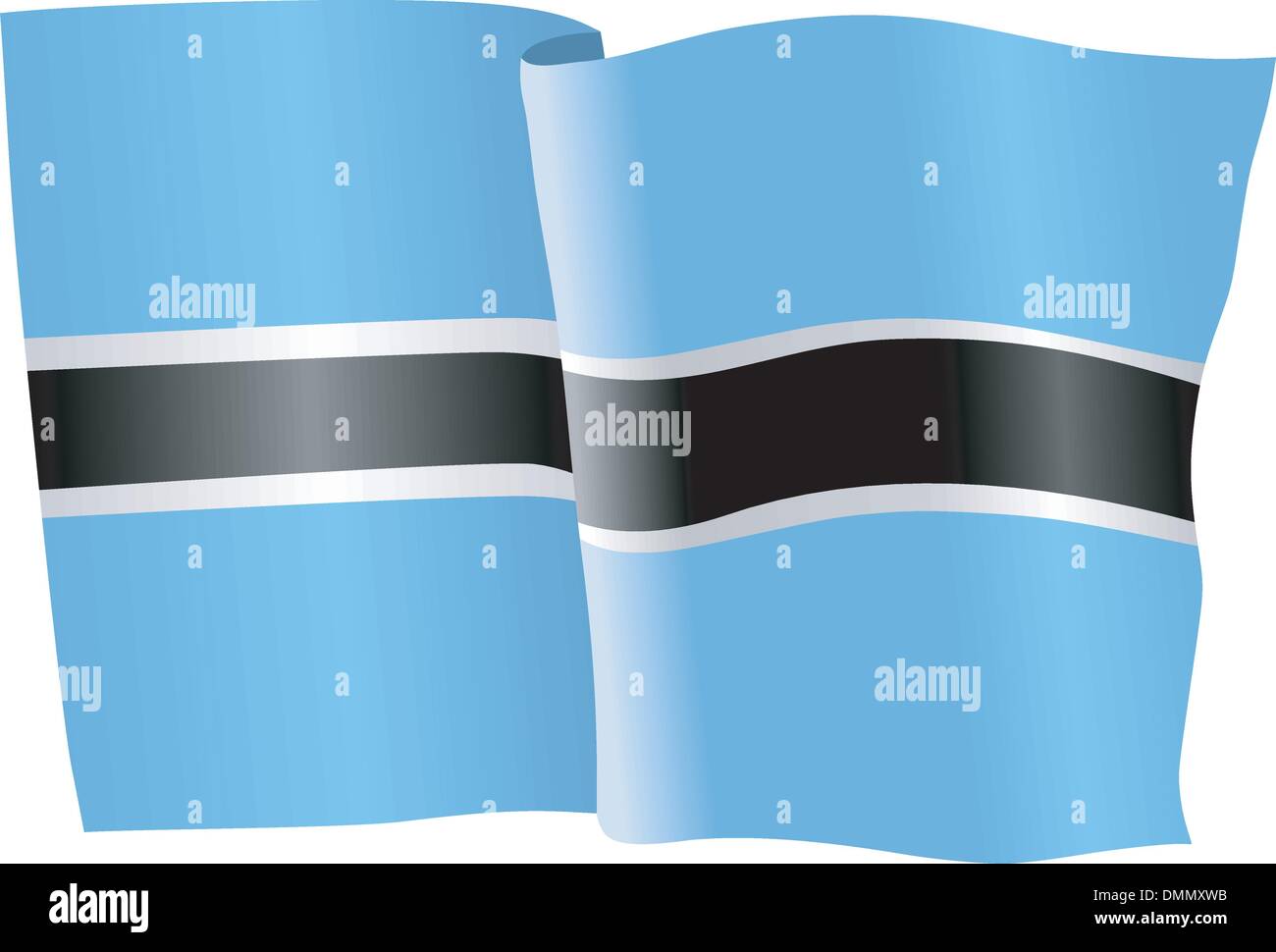 flag of Botswana Stock Vector Image & Art - Alamy