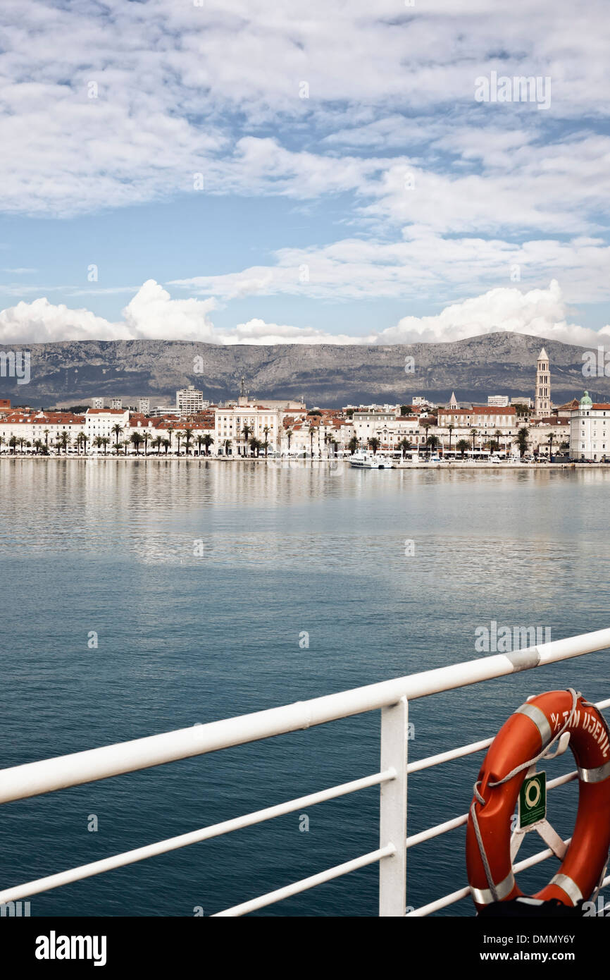 Croatia, Split, View from harbour to old town Stock Photo - Alamy