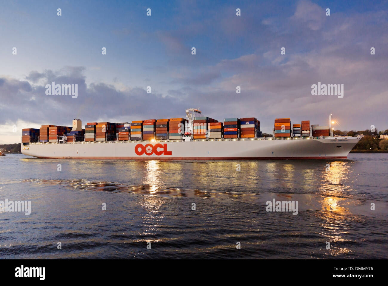 Germany, Hamburg, harbour, container ship Stock Photo - Alamy