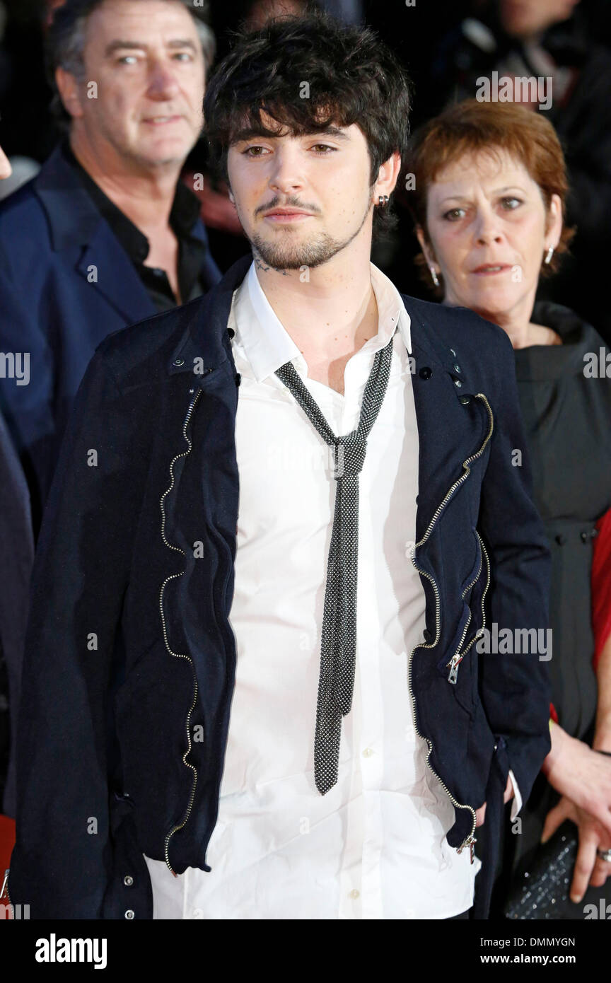 Cannes, France. 18th Dec, 2013. Louis Delort arrives for the NRJ Music ...