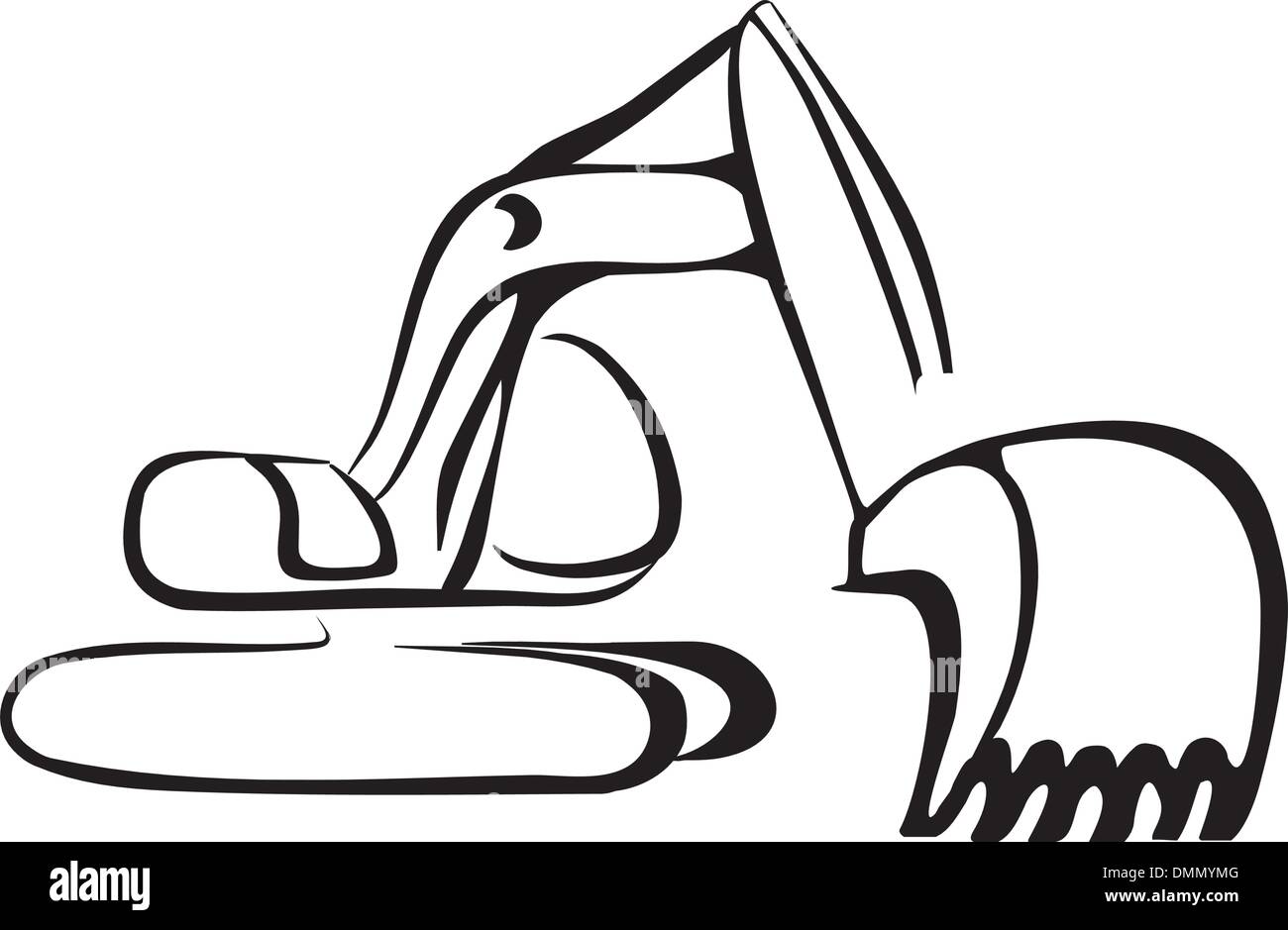 Excavator bucket of excavator Stock Vector Images - Alamy