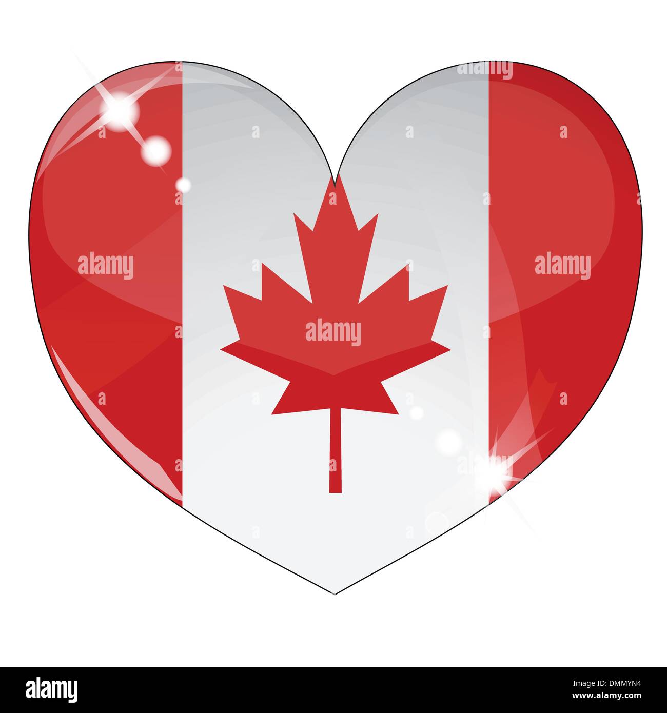 Vector heart with Canada flag texture Stock Vector Image & Art - Alamy