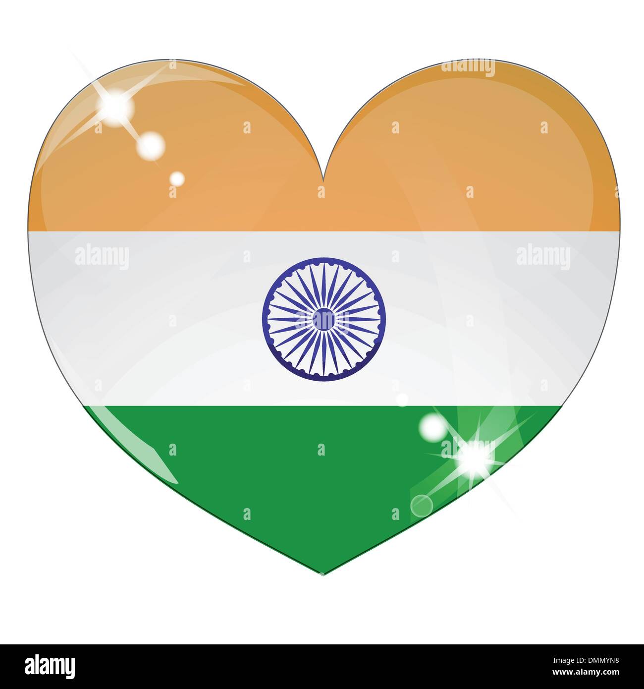 Flag india on white Stock Vector Images - Alamy