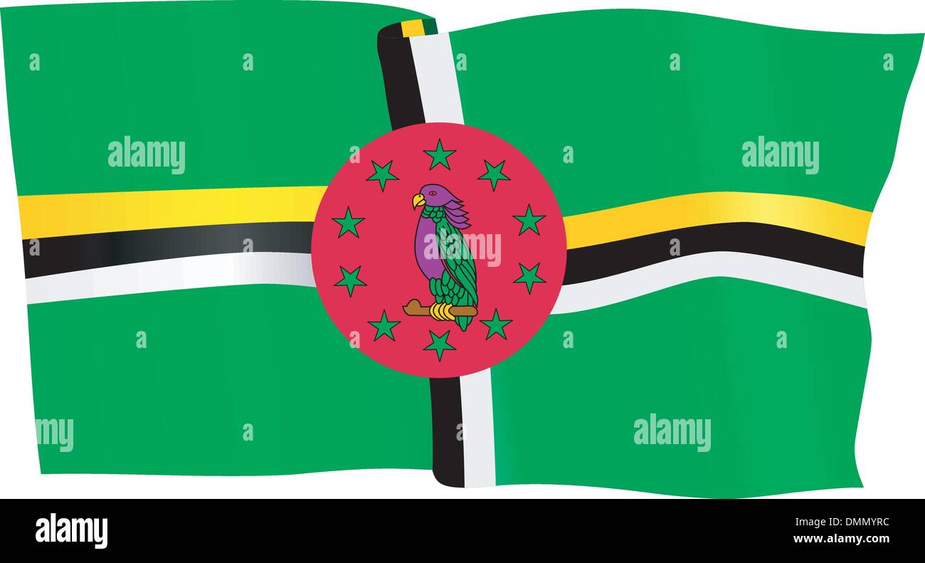 National flag world dominica Stock Vector Images - Alamy