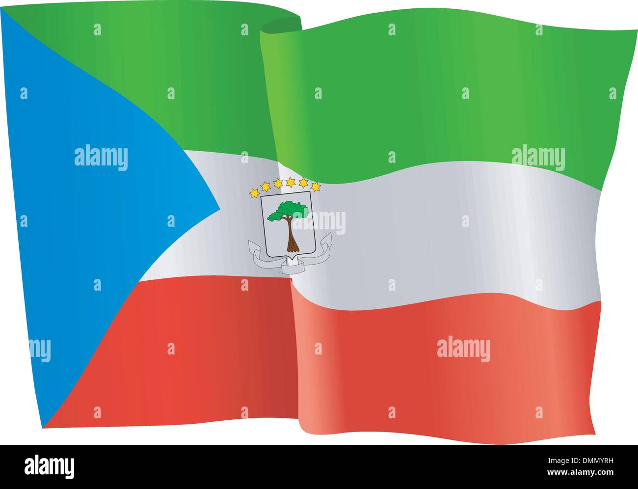 flag of Equatorial Guinea Stock Vector Image & Art - Alamy