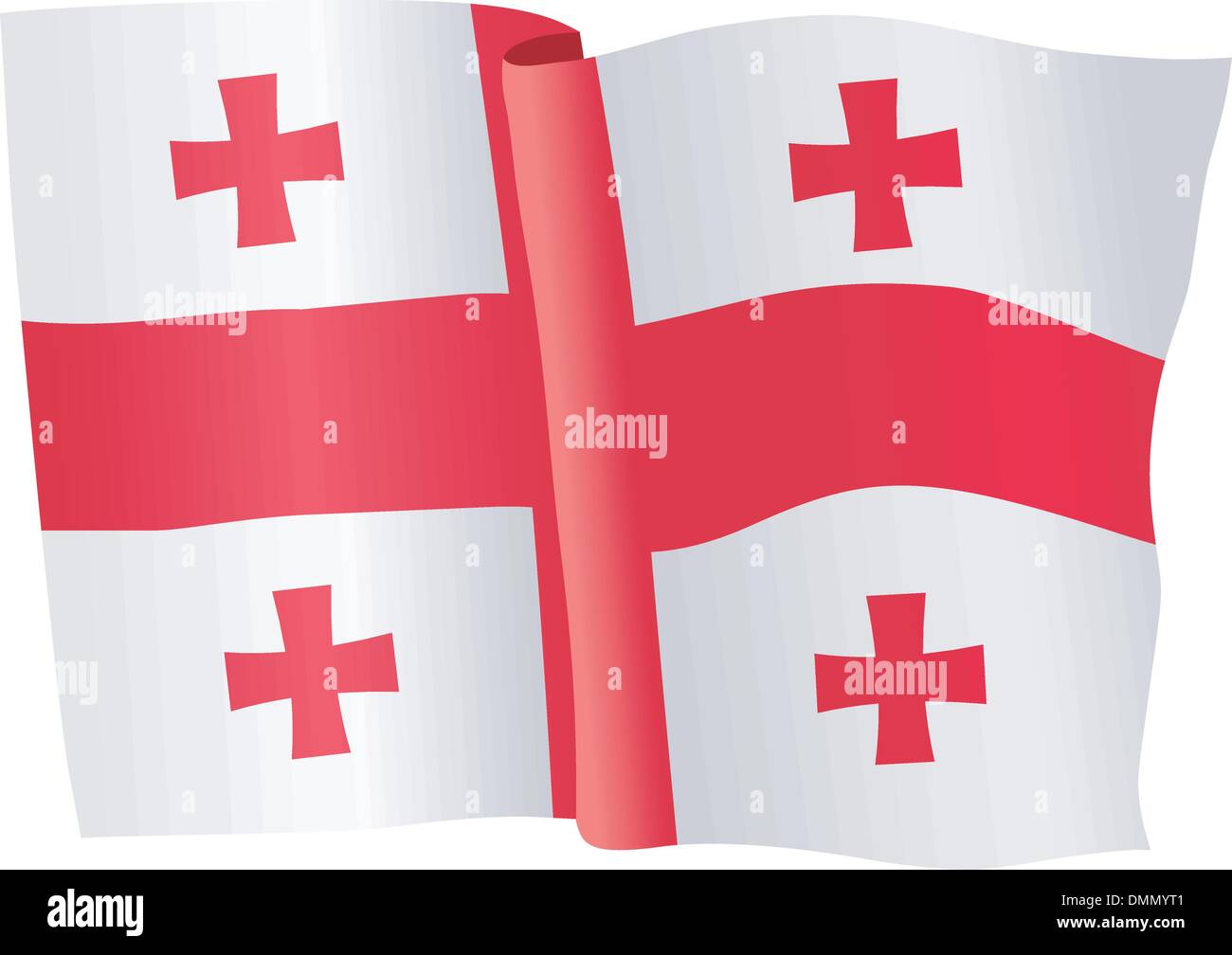 Flag georgia country Stock Vector Images - Alamy