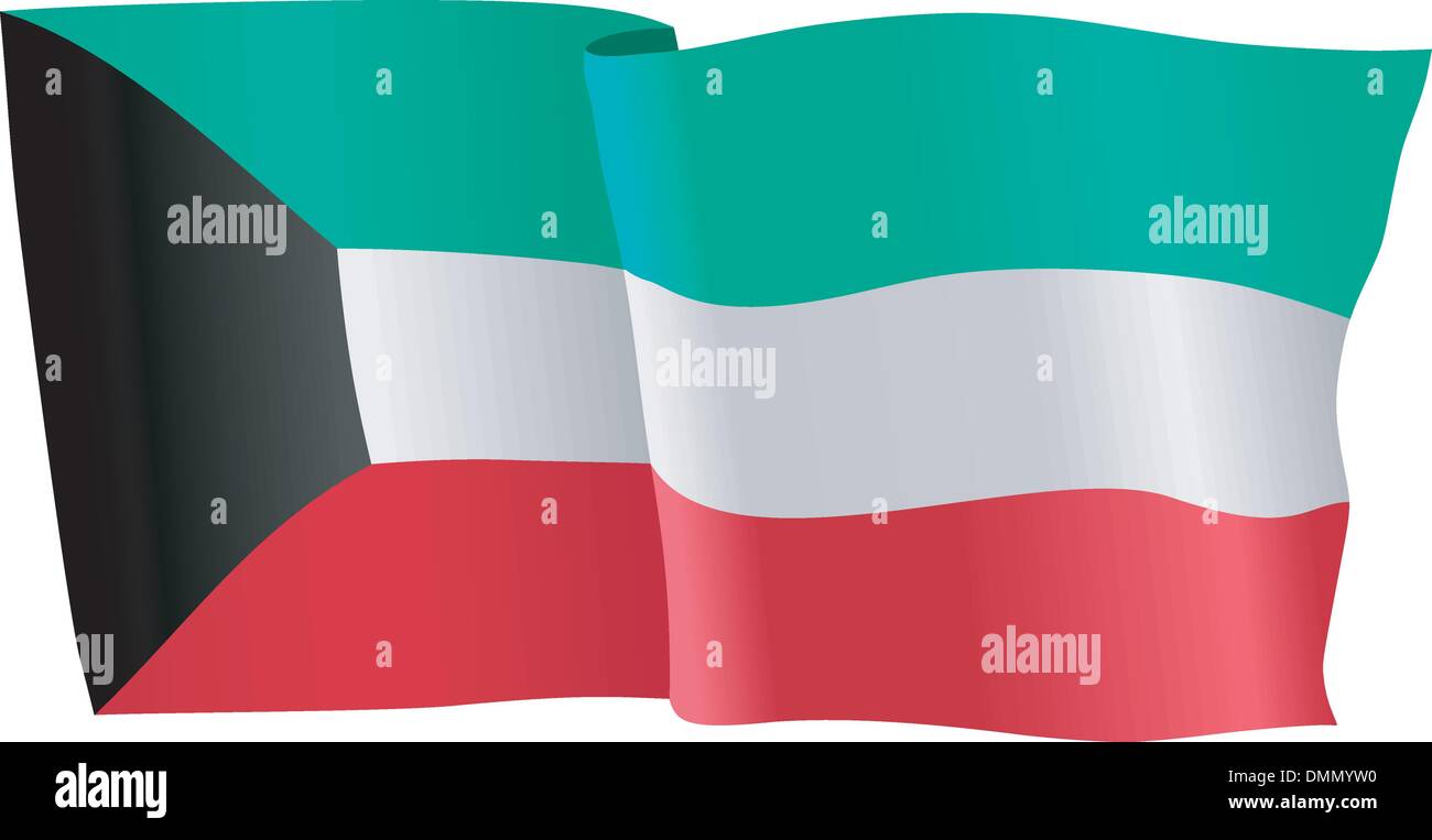 flag of Kuwait Stock Vector Image & Art - Alamy