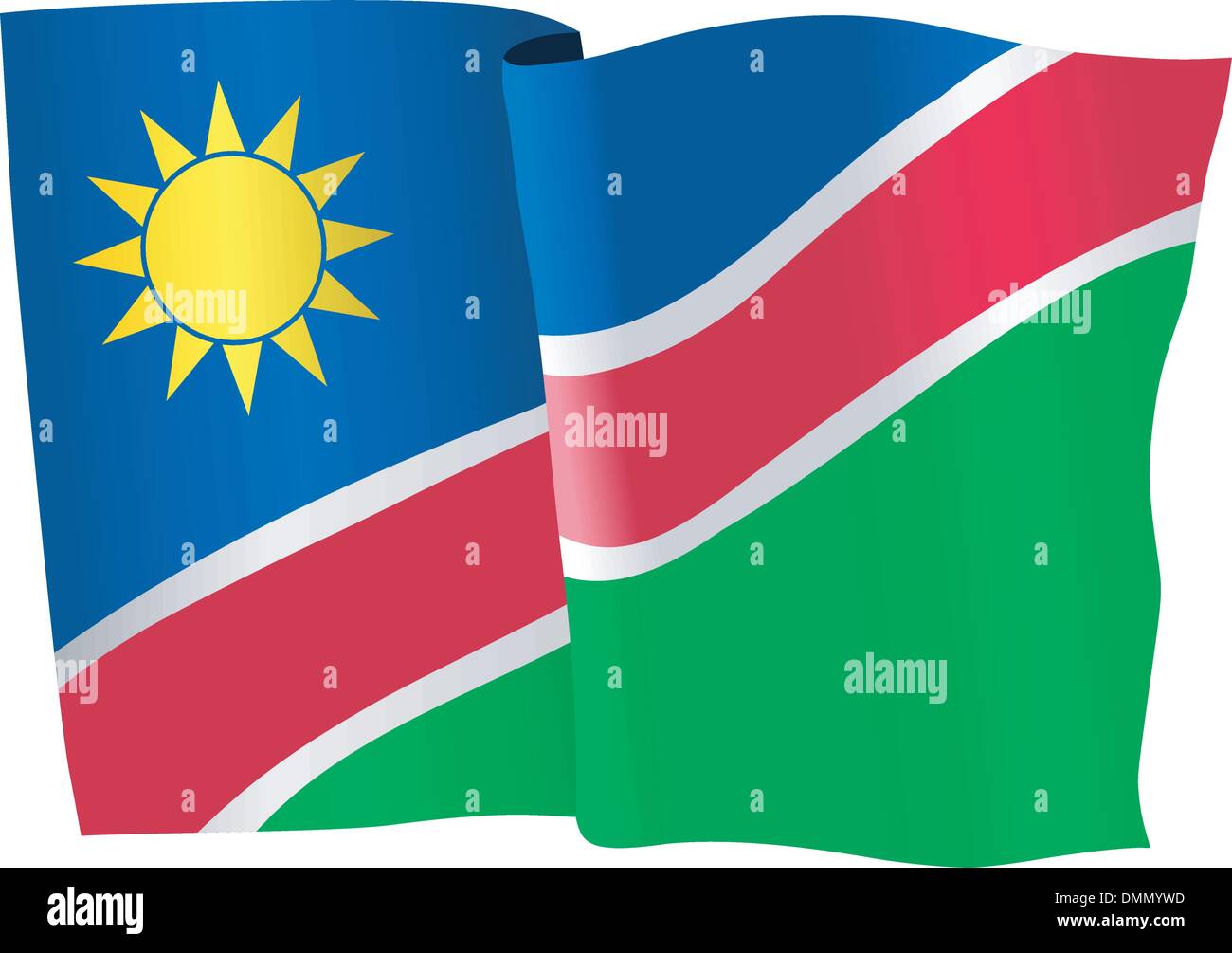 flag of Namibia Stock Vector Image & Art - Alamy
