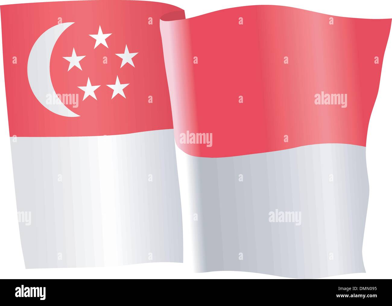 flag of Singapore Stock Vector Image & Art - Alamy