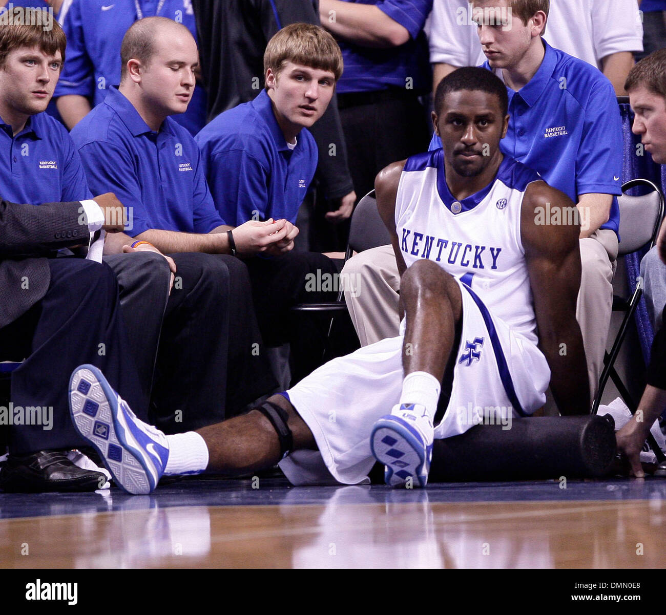 Patrick Patterson stretched out his hamstrings on the sideline in the ...