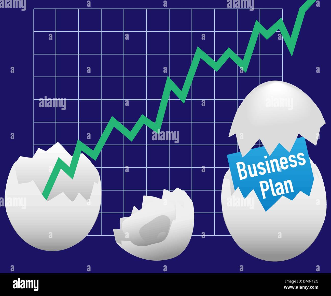 Business startup plan hatch egg growth Stock Vector Image & Art - Alamy