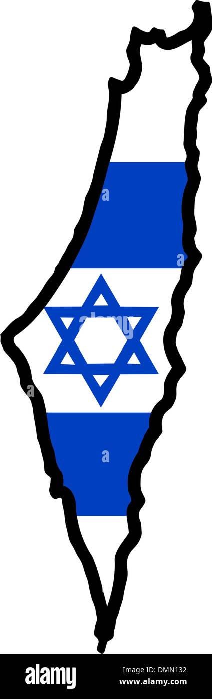 Map in colours of Israel Stock Vector Image & Art - Alamy