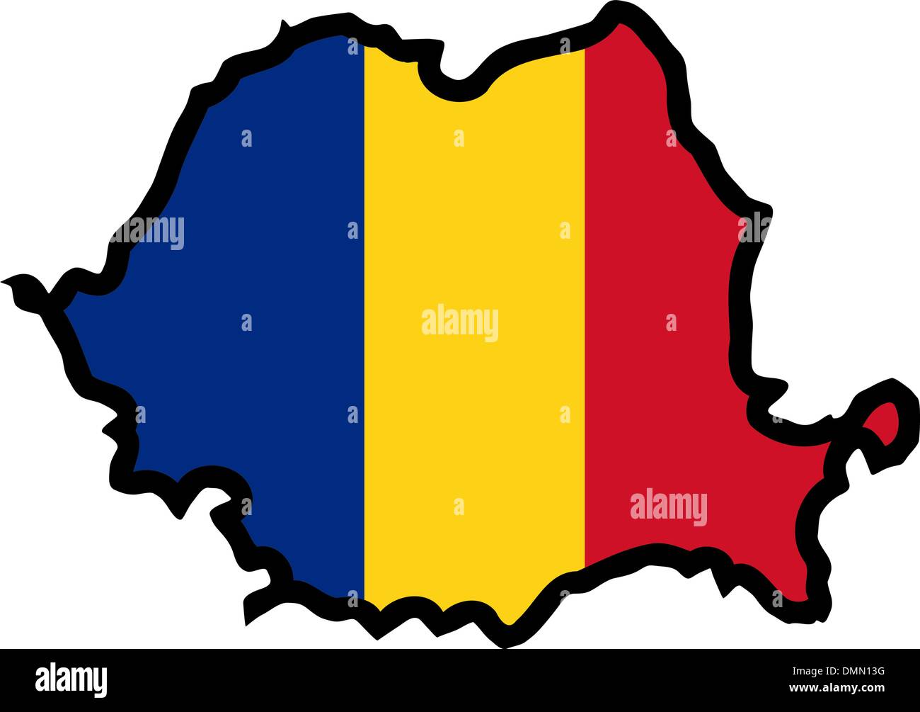 Map romania national flag Stock Vector Images - Alamy