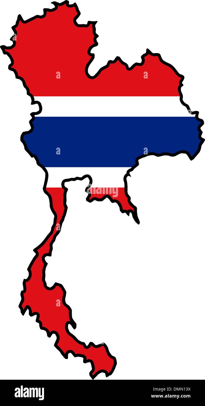 Thailand political map hi-res stock photography and images - Alamy