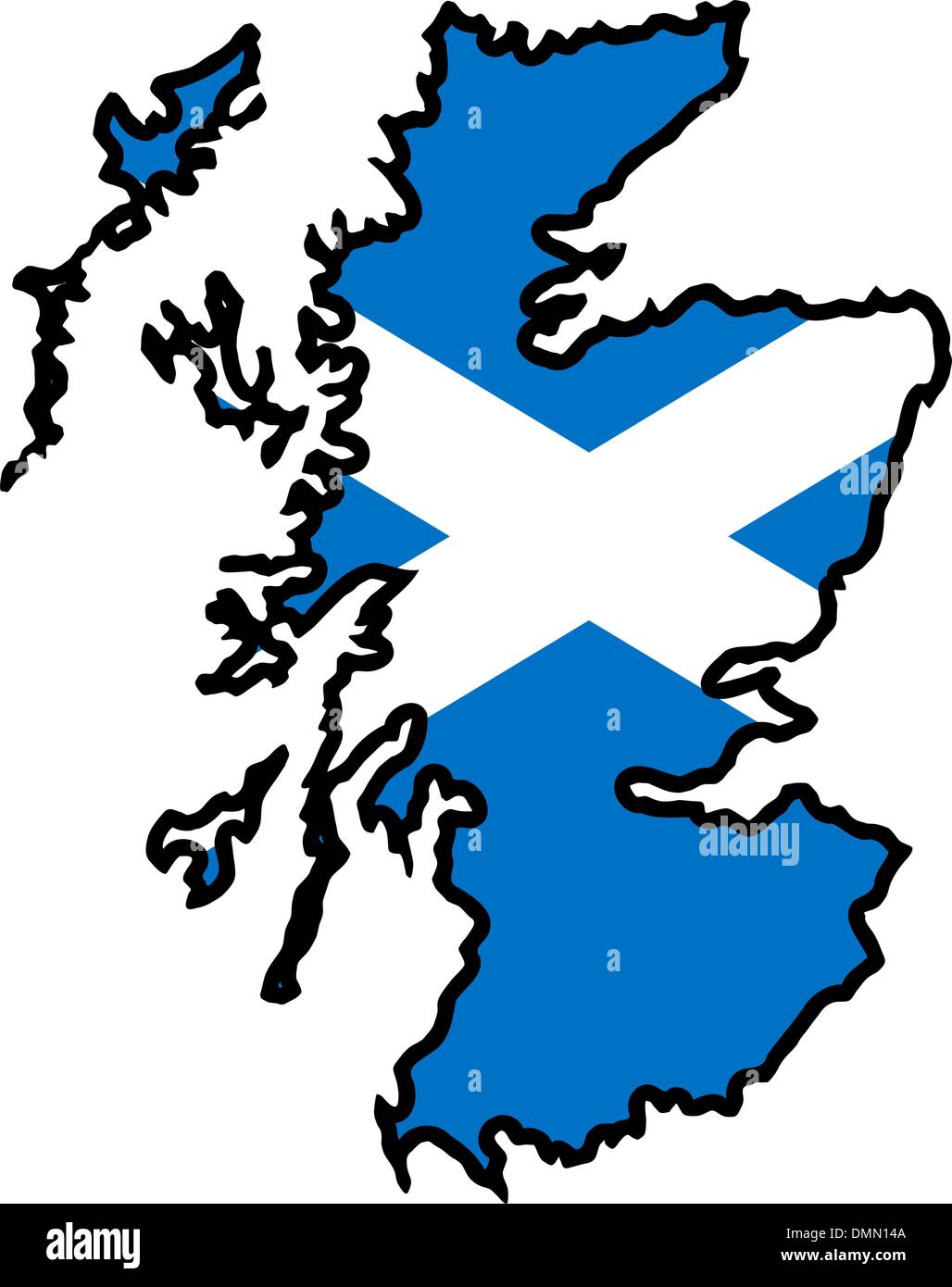 Scotland map hi-res stock photography and images - Alamy