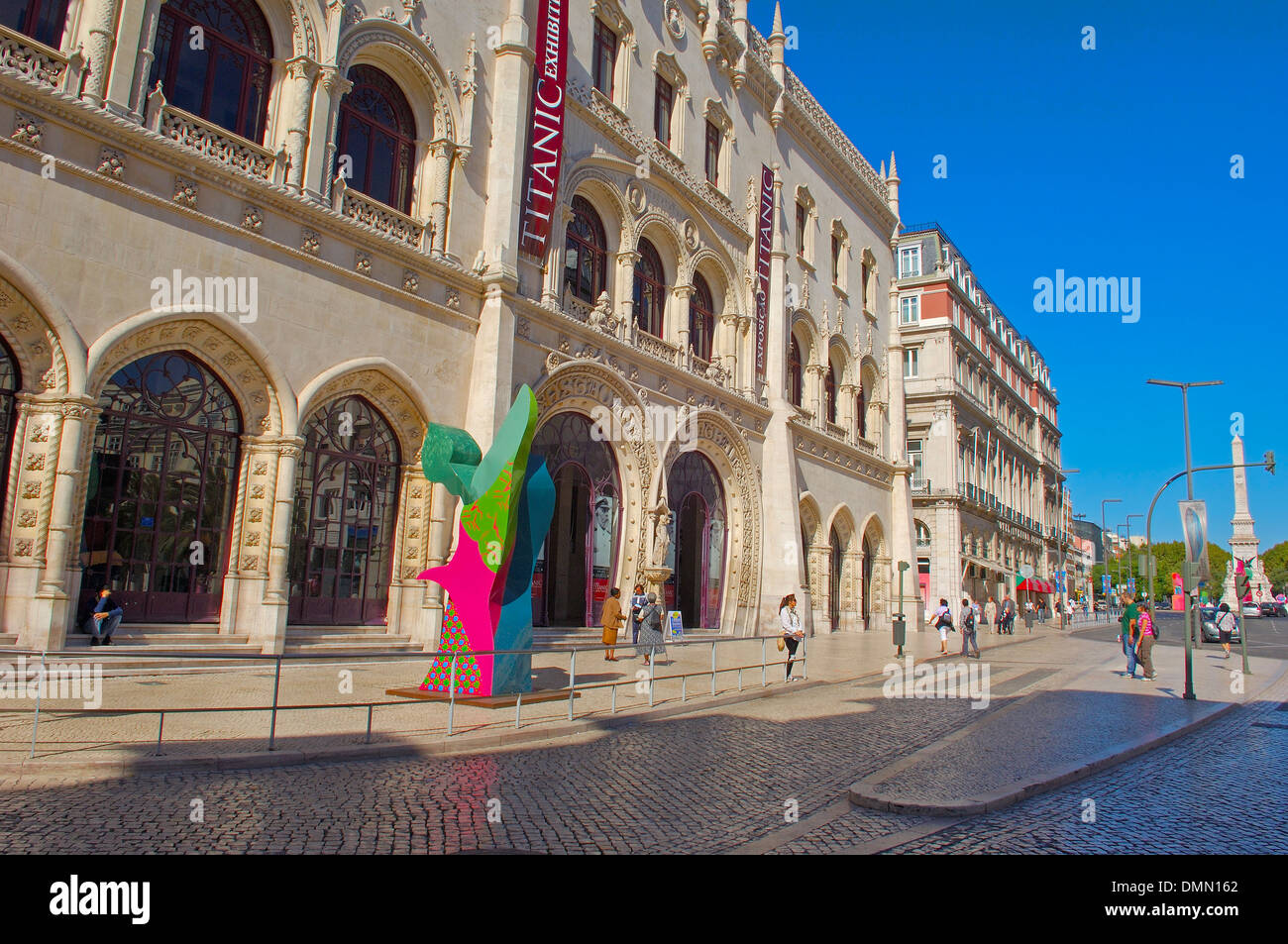 Lisbon, Rossio train station, Portugal, Europe Stock Photo - Alamy