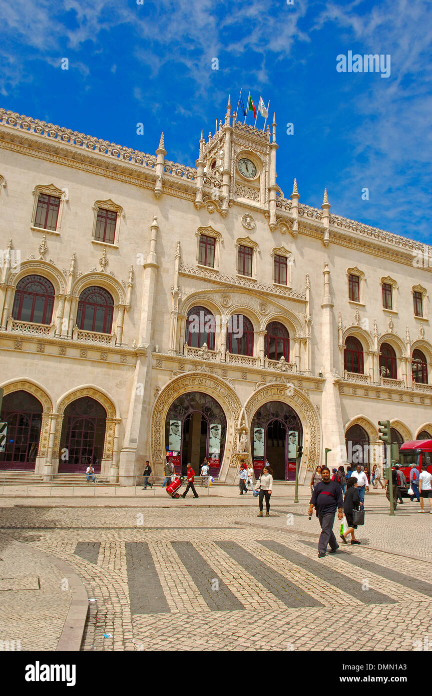 Lisbon, Rossio train station, Portugal, Europe Stock Photo - Alamy