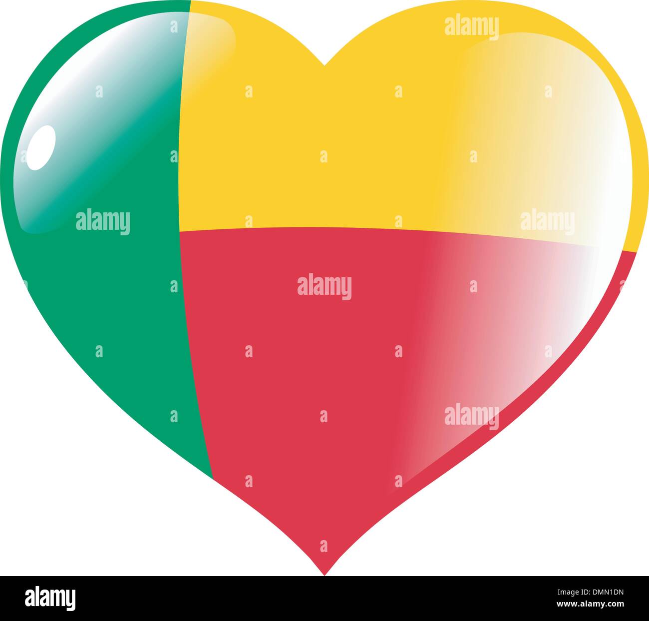Flag in heart shape Stock Vector Images - Alamy
