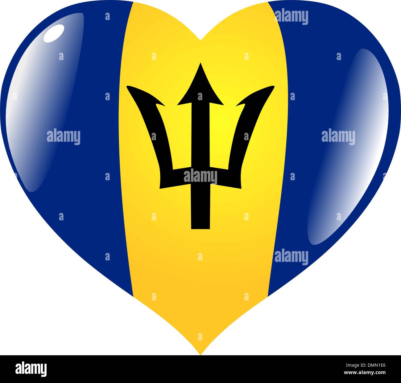 Map of barbados flag hi-res stock photography and images - Alamy