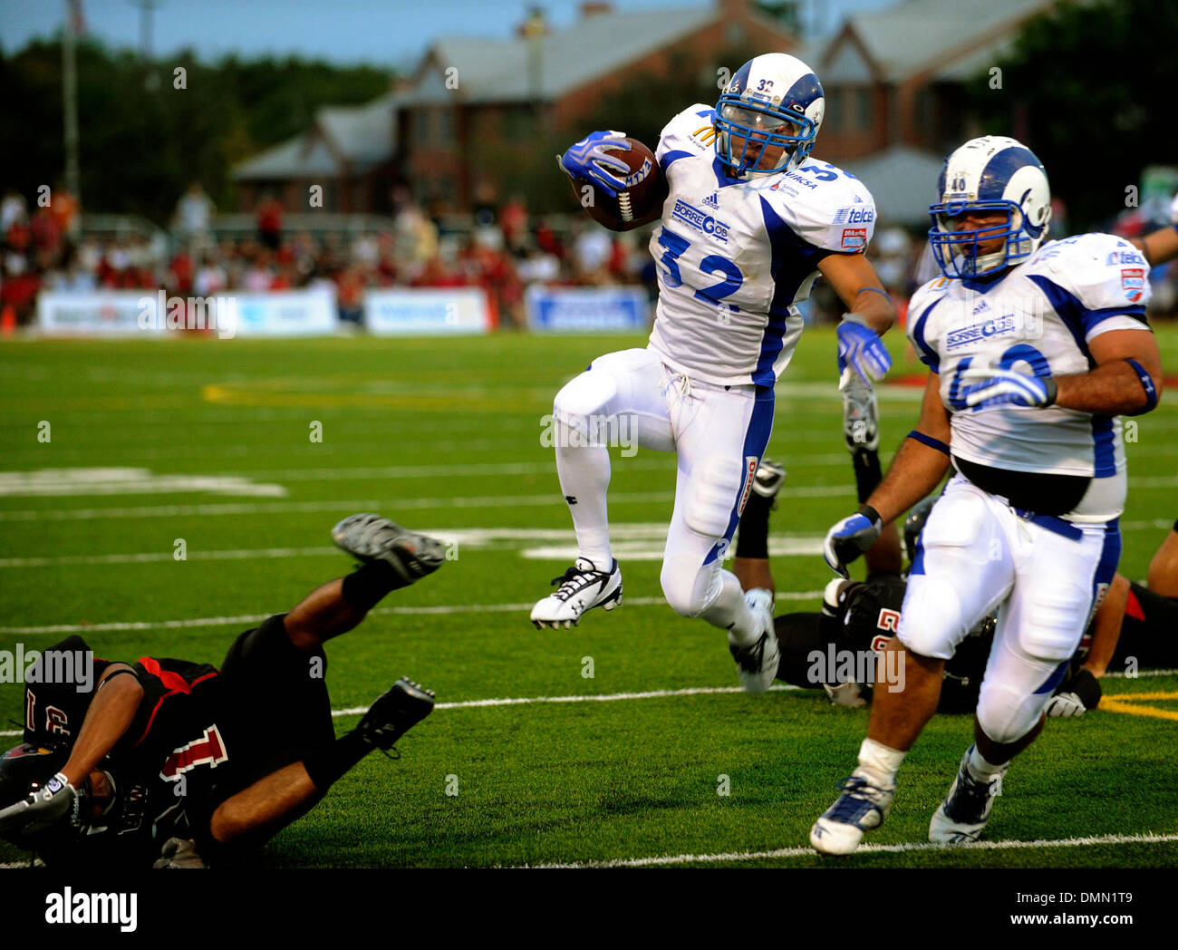 Monterrey Tech running back Carlos Alberto Montijo Chavez vaults for ...