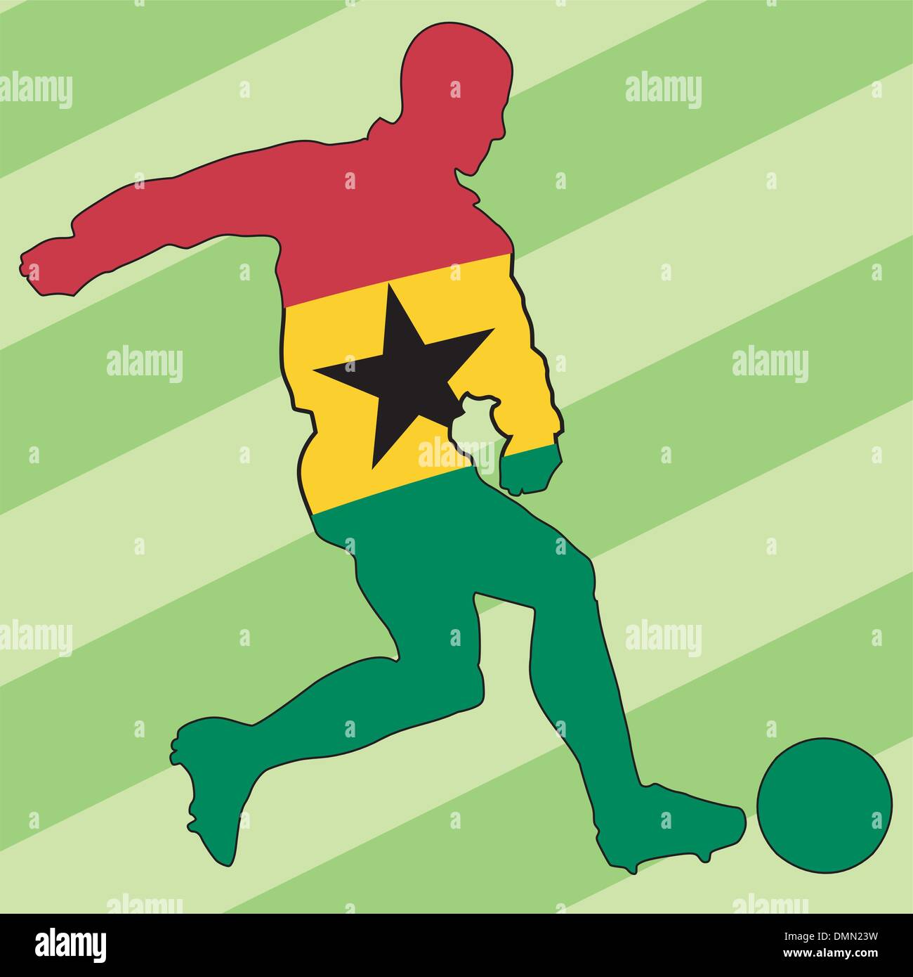 Ghana soccer team Stock Vector Images - Alamy