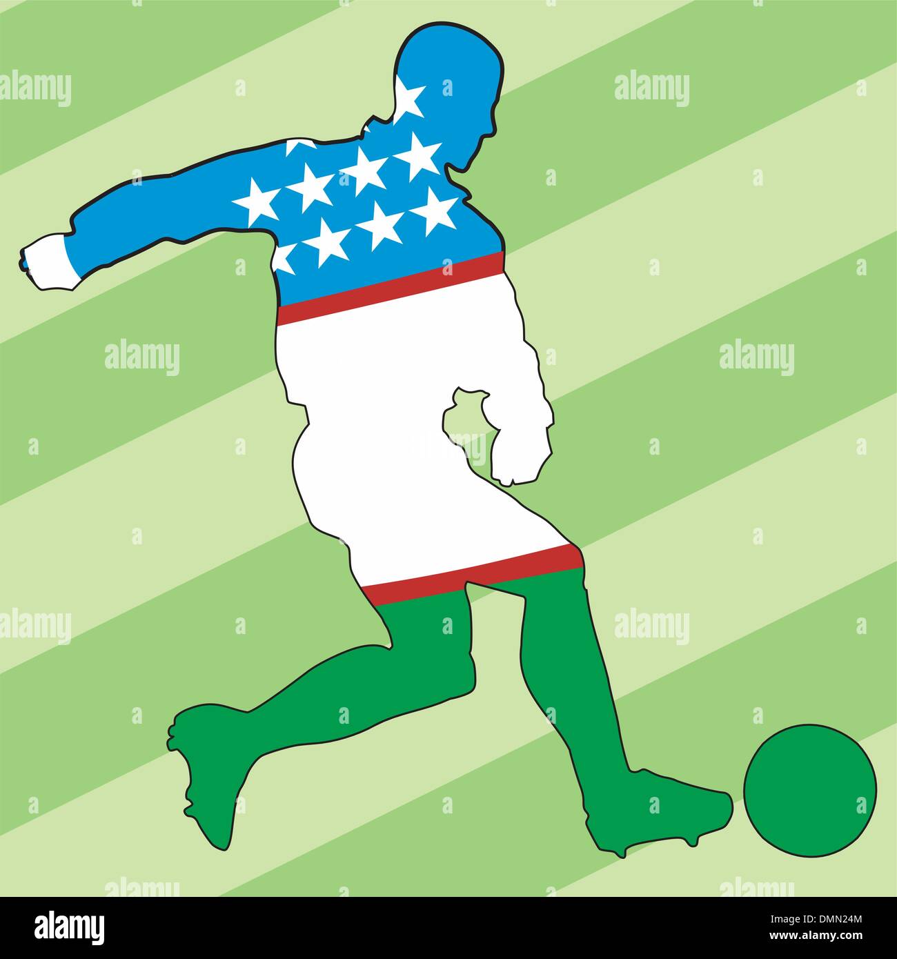 Soccer team running in Stock Vector Images - Alamy