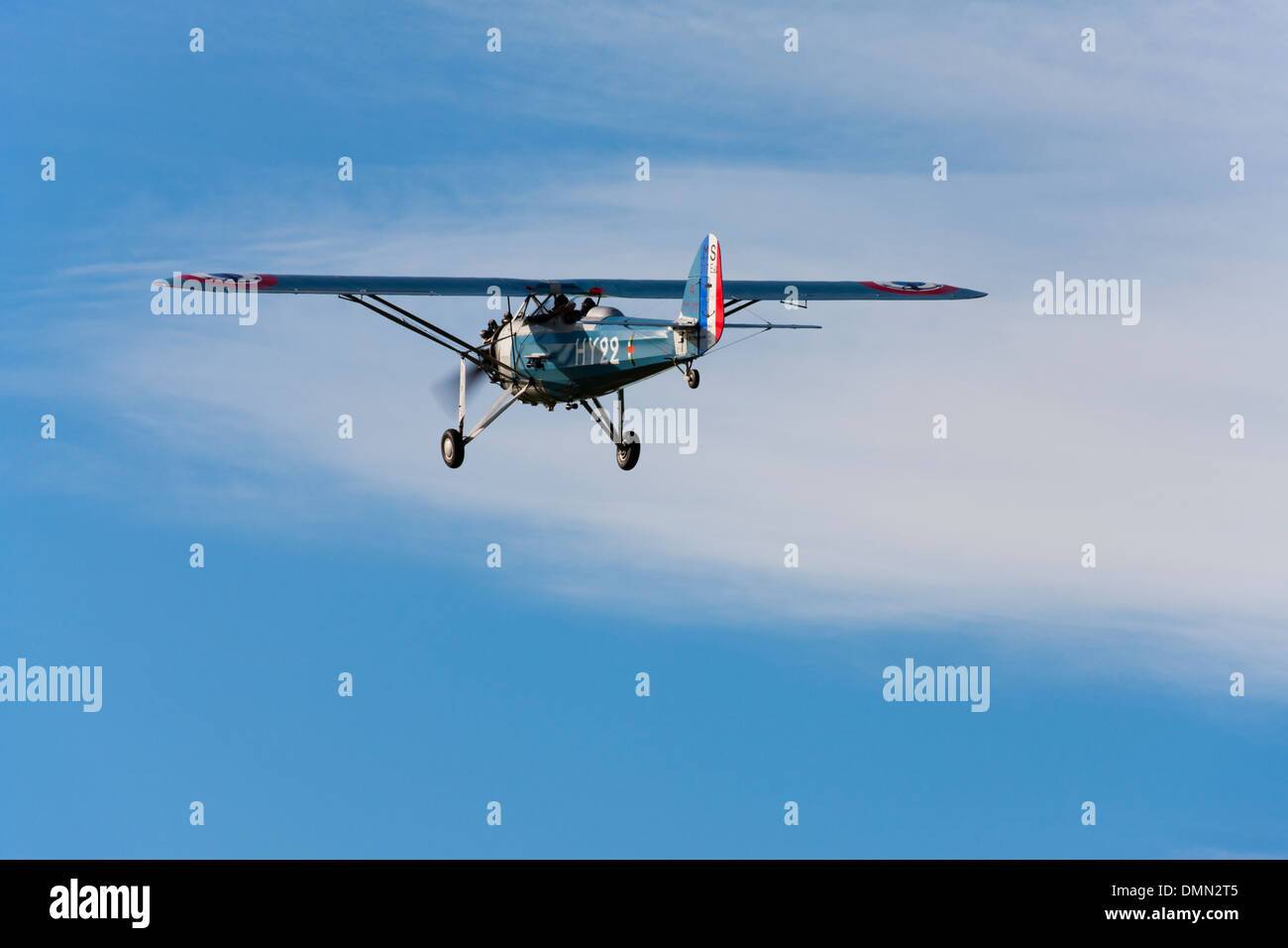 Morane Saulnier MS317 HY22 317 G-MOSA in flight at Breighton Airfield ...