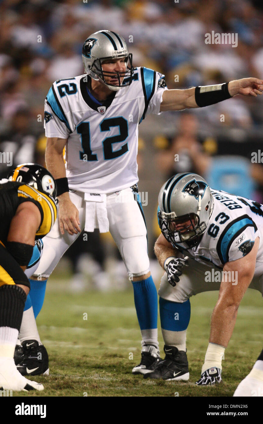 September 3, 2009: Carolina Panthers quarterback Josh McCown #12 ...